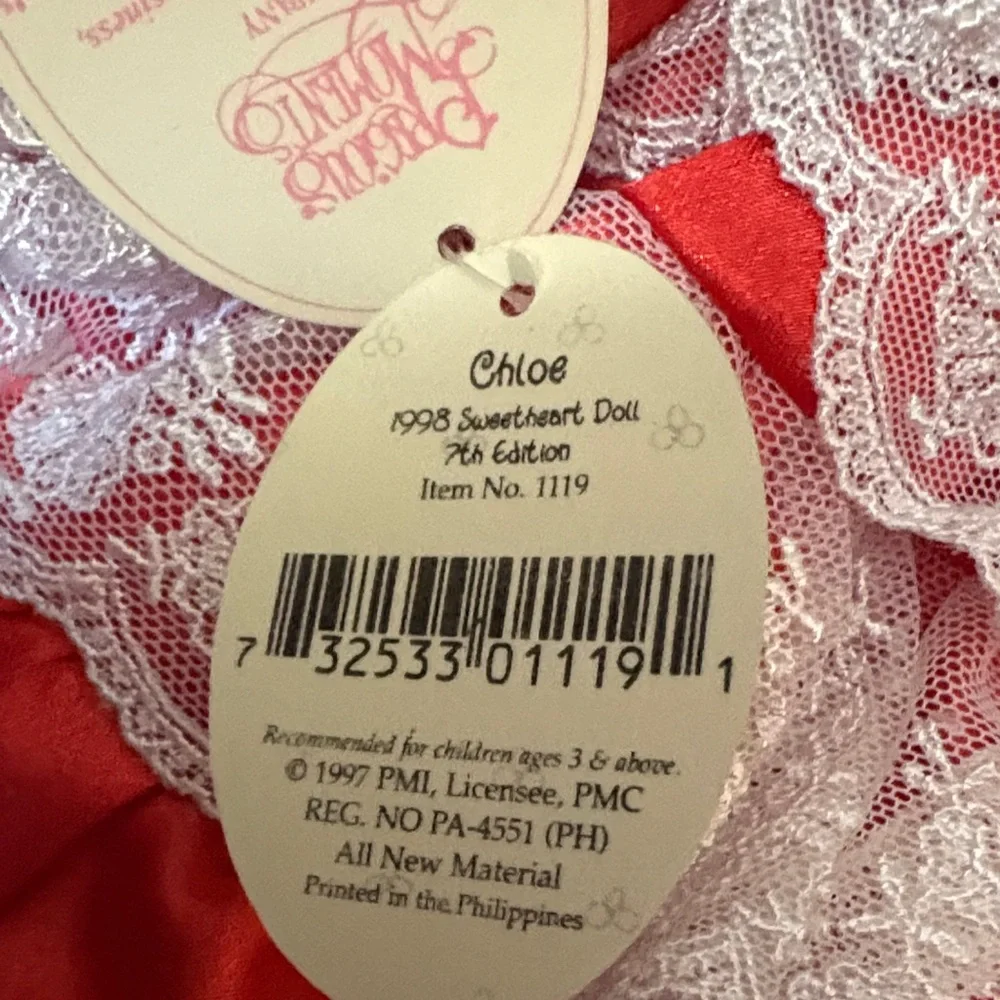 Precious Moments | Toys | Chloe Precious Moments Red Doll With Lace ...